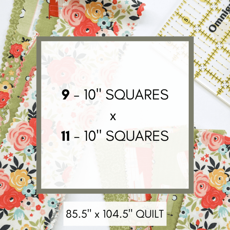 How Many 10-Inch Squares Do I Need to Make a Quilt? - Hailey Stitches