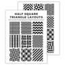 Half Square Triangle Layouts Download - Hailey Stitches