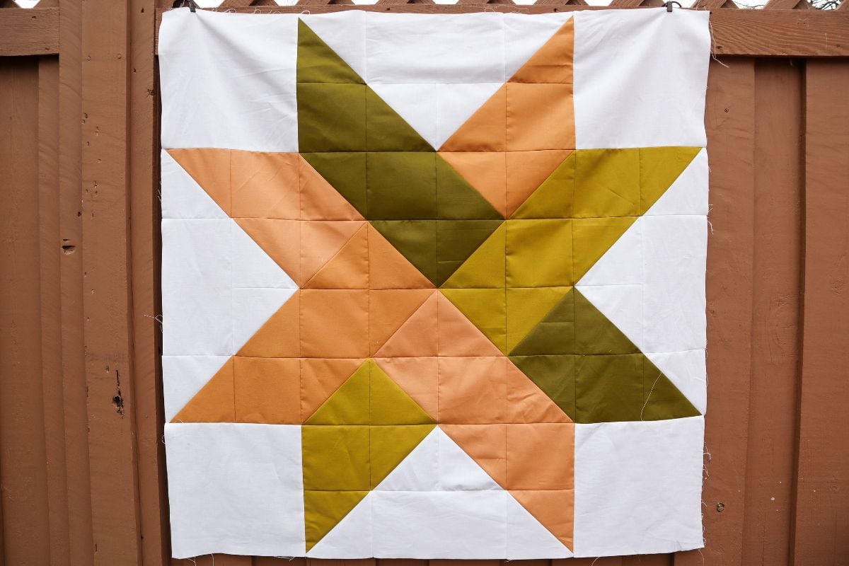 Big Block Woven Star Quilt Pattern
