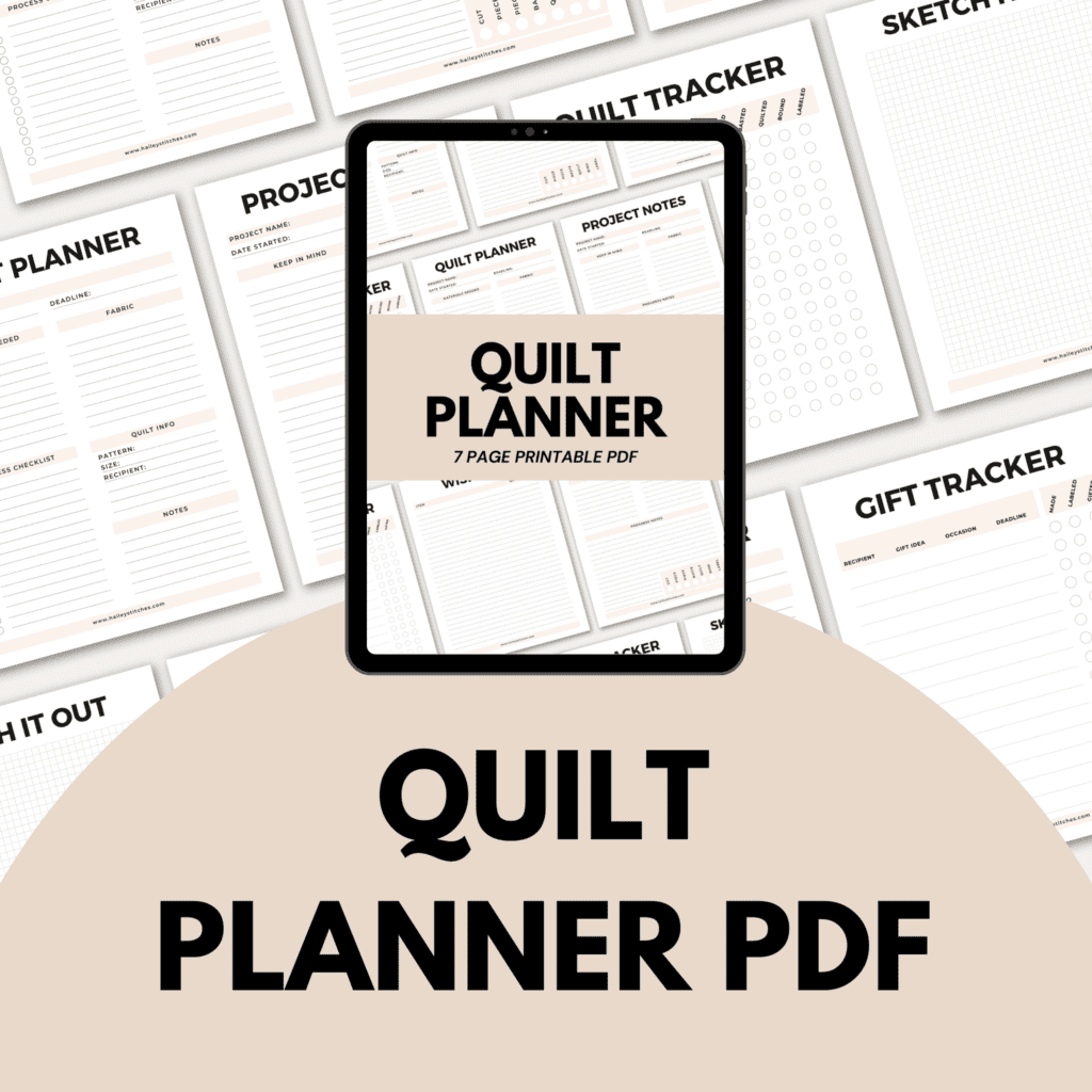 Quilting Project Planner Pack (PDF Download)