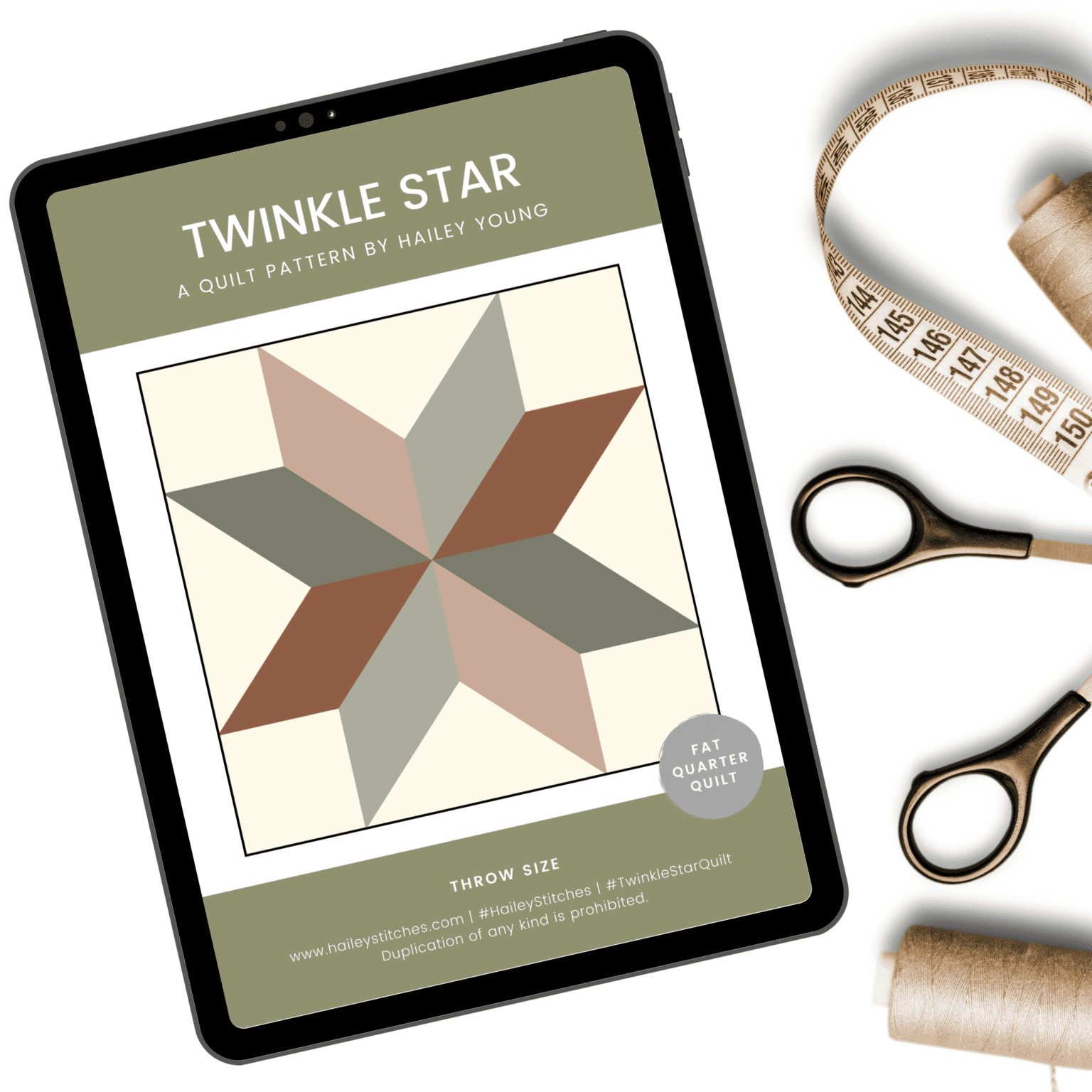 Twinkle Star Quilt Pattern (PDF Download) - Hailey Stitches