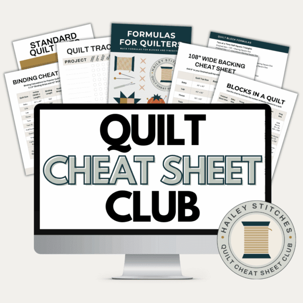Quilt Cheat Sheet Club Membership (Monthly QQR) - Hailey Stitches