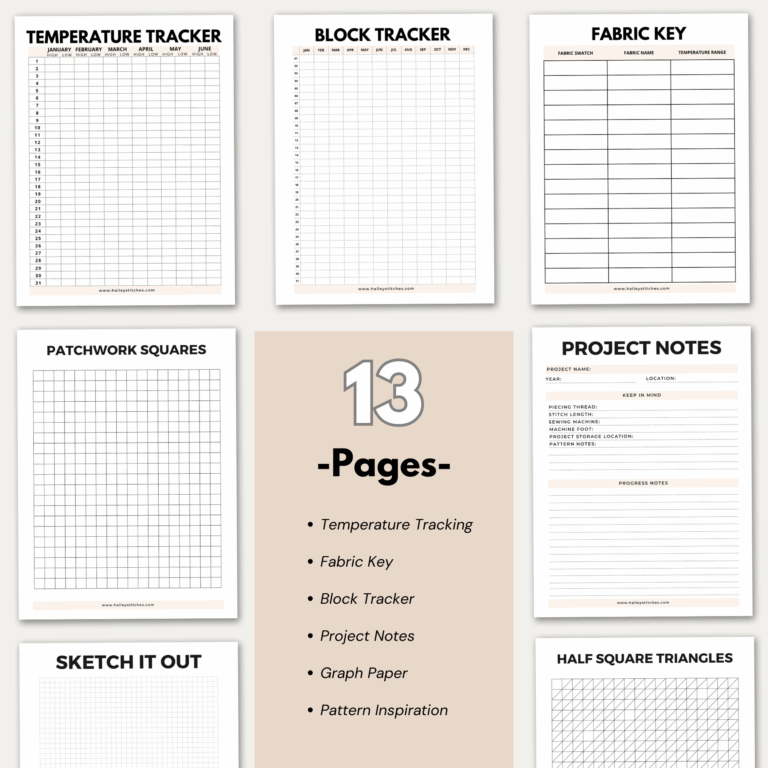 Temperature Quilt Planner (PDF Download)
